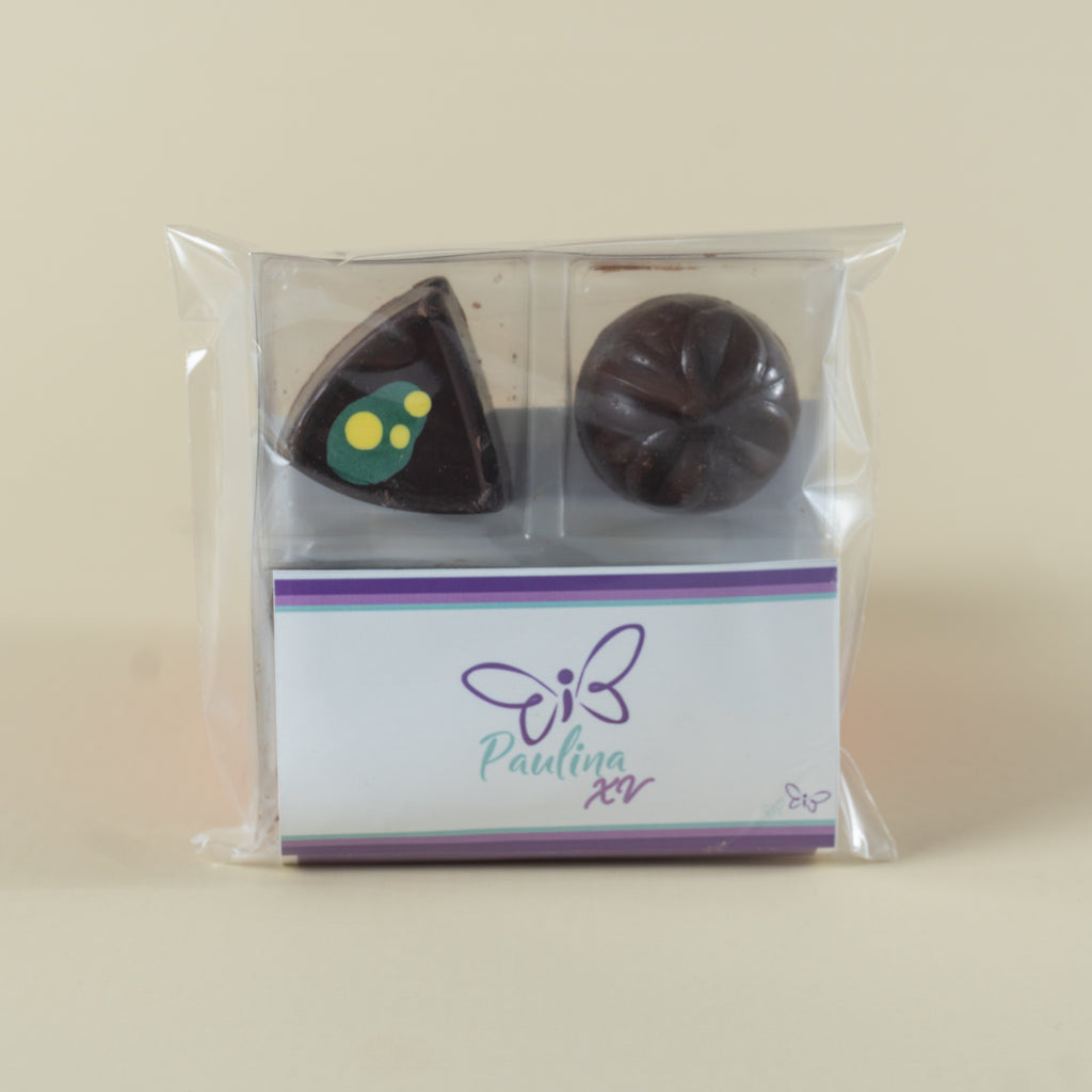 Paquete de 30, 50 ó 70 Carteritas de 4 chocolates